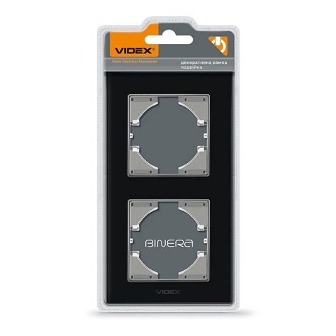 ᐉ Рамка стеклянная вертикальная Videx Binera Vf Bnfrg2v B • Купить в Киеве Украине • Лучшая