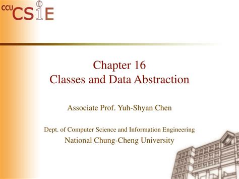 Ppt Chapter 16 Classes And Data Abstraction Powerpoint Presentation Free Download Id5848653