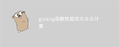 golang function performance optimization and cloud computing golang php cn
