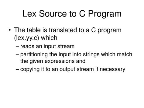 Ppt Introduction To Yacc And Lex Powerpoint Presentation Free Download Id4199994