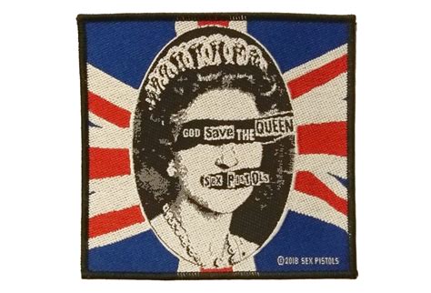 Sex Pistols God Save The Queen Sew On Woven Patch