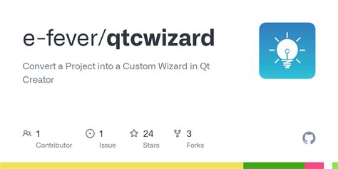 Github E Feverqtcwizard Convert A Project Into A Custom Wizard In