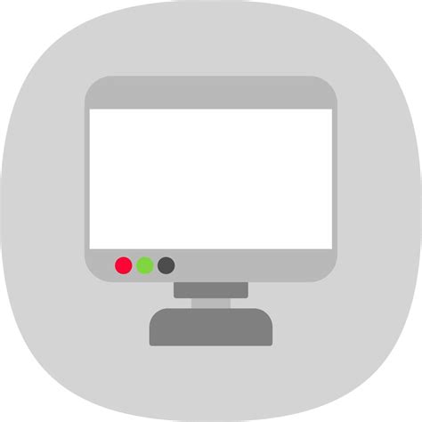 Monitor Flat Curve Icon 39240121 Vector Art At Vecteezy
