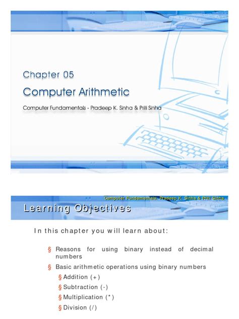 Chapter 05 Computer Arithmetic Pdf Download Free Pdf Division