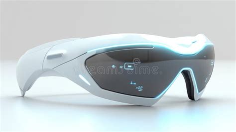 Futuristic Smart Glasses With Digital Display And Sleek Design Stock Illustration Illustration
