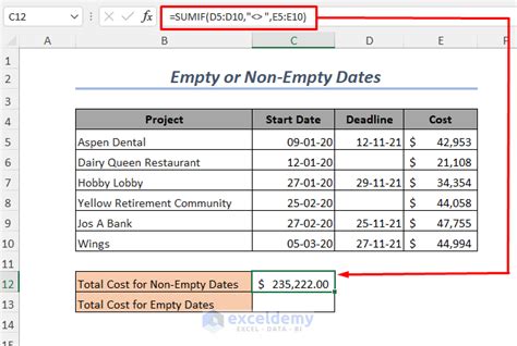 How To Use The Sumif Function In Date Range Month In Excel 9 Methods