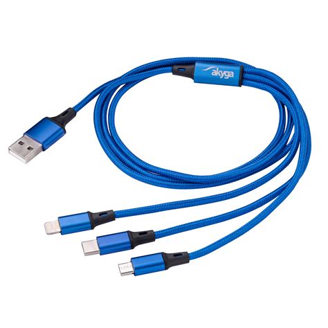 Cable Usb 3 0 A Usb Micro B Usb Type C Lightning 1 2m Ak Usb 27
