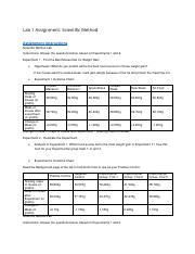 Lab Scientific Method Lab Pdf Lab Assignment Scientific Method Assignment Instructions