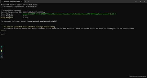 在windows中安装mongodb 60，并解决安装后无法在cmd启动（mongo不是内部或外部命令）mongo 60 服务器启动不了