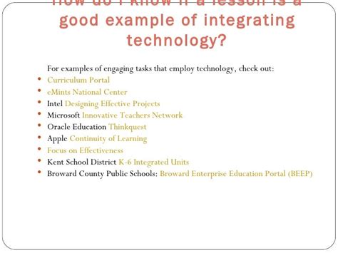 Instructional Strategies For Technology Integration