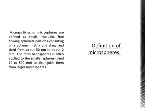 Microcapsule Microspheres Types Preparation And Evaluation Pptx