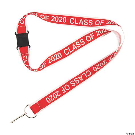 Red Class Of 2020 Lanyards Oriental Trading