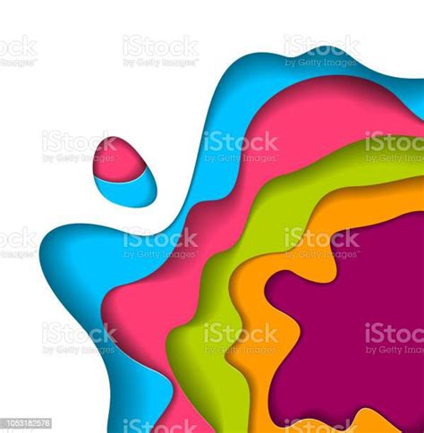 다채로운 종이 컷아웃 매력적인 모양 레이어를 추상화 스타일을 잘라 종이에 그림을 벡터 비즈니스 카드 프레 젠 테이 션 전단지 또는 포스터에 대 한 레이아웃입니다 0명에 대한