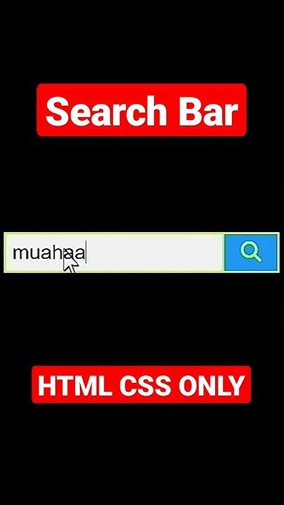 cara membuat search bar dengan html dan css mengareit shorts htmlcss