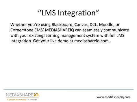 PPT LMS Integration PowerPoint Presentation Free Download ID