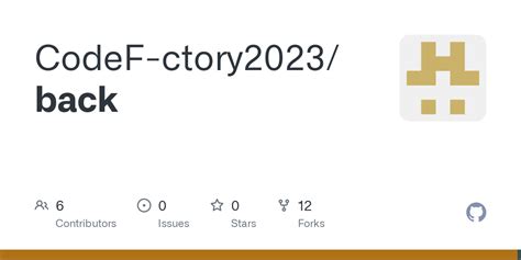 GitHub CodeF Ctory Back