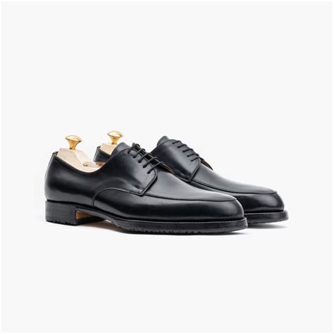 Split Toe Derby In Black Calf Caine Clothiers
