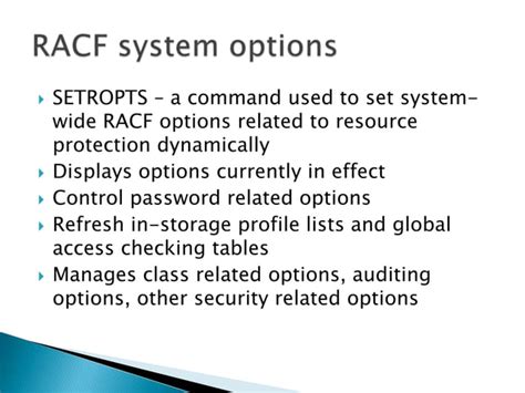 Resource Access Control Facility RACF In Mainframes PPTX