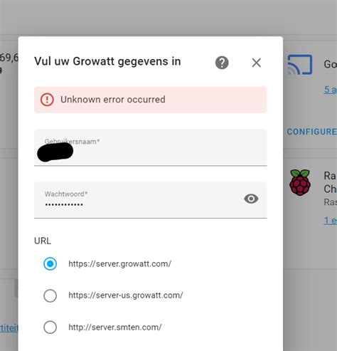 growatt inverter integration issue configuration home assistant