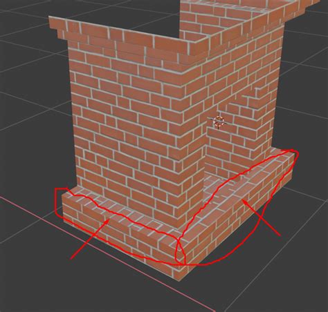 Texturing UV Mapping Brick Fireplace Blender Stack Exchange