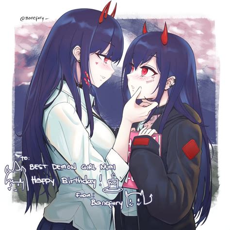 Akuma Nihmune And Akuma Nihmune Indie Virtual Youtuber Drawn By