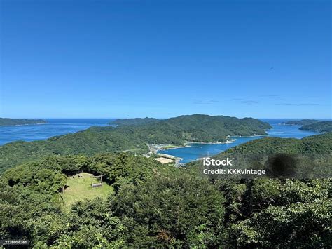 Drone Aerial View From Jodake Observatory Naru Island Goto Islands