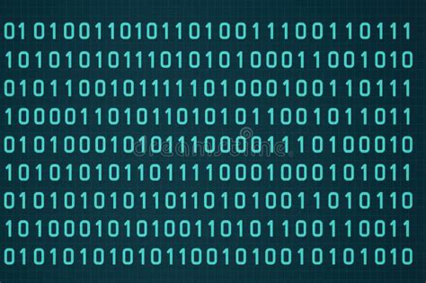 Minimalist Binary Code Art For Digital Design And Technology Projects Stock Image Image Of