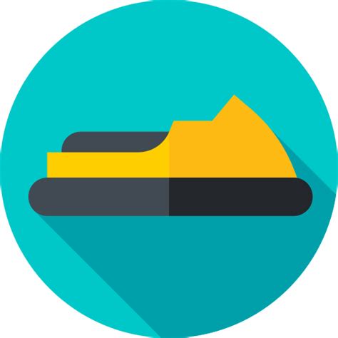 Ícone De Jetski Flat Circular Flat