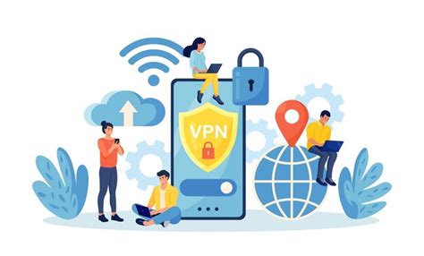 premium vector virtual private network people using vpn technology