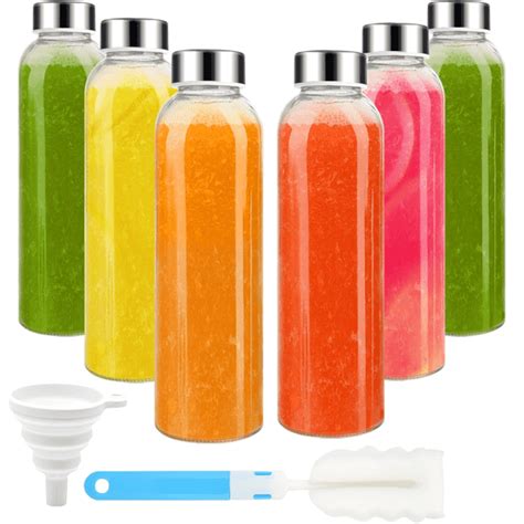 Glass Juice Bottles With Lid