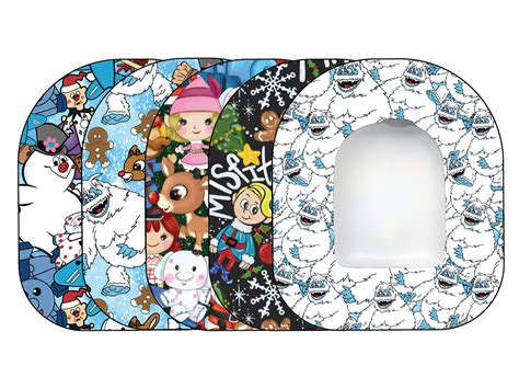 Glucomart Premium Omnipod Patches Christmas Omnipod Tape 5 Pack