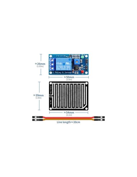 Módulo Sensor De Chuva C Relé 12vdc Atmosféricos Ptr012730