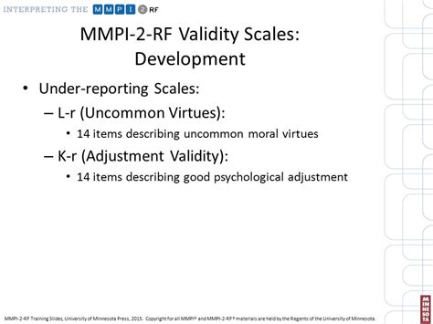 INTERPRETING THE MMPI-2-RF - ppt video online download