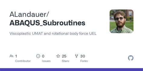 github alandauer abaqus subroutines viscoplastic umat and rotational