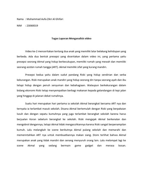 M Aufa Zikri A Video 2 Pdf