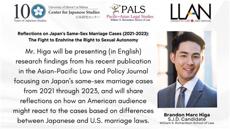 Presentation “reflections On Japan S Same Sex Marriage Cases 2021