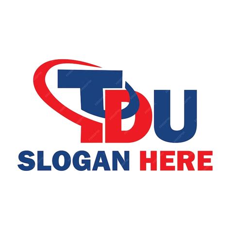 Premium Vector Tdu Letter Logo Design With A Circle Shape Tdu Circle And Cube Shape Logo Design