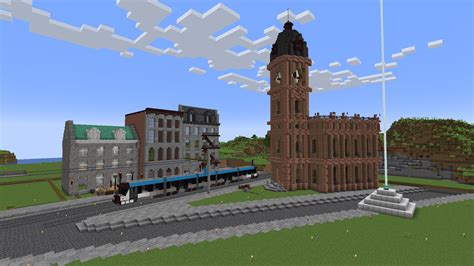 My Attempt At Building A Diagonal Building R Minecraft