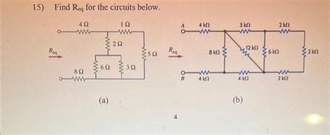Solved Find Req For The Circuits Below A B Chegg Com
