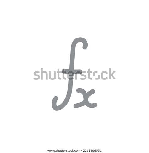 Math Function Symbol Mathematical Function Icon Stock Vector Royalty Free 2261606531