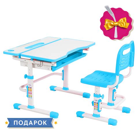 Эргономический Комплект Cubby Парта и Стул-трансформеры Botero Blue ...