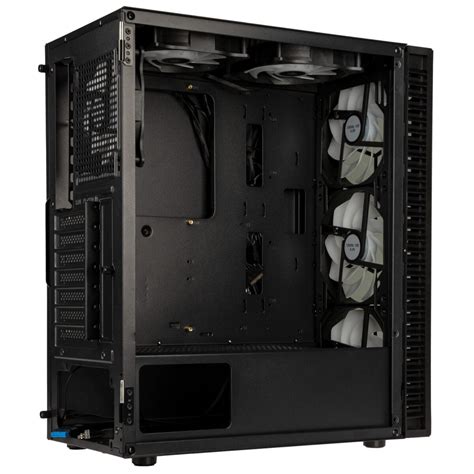 Kolink Observatory Hf Glass Argb Midi Tower Case Black With 6 Argb Fans 3x140mm And 3x120mm