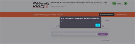 reflected xss into attribute with angle brackets html encoded