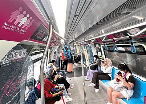 female commuters hail women only coach on mrt kajang line the star