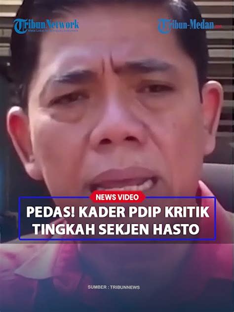 Pedas Sudarsono Pdip Sindir Hasto Sebut Partainya Kalah Lantaran Ocehan Sekjen Youtube