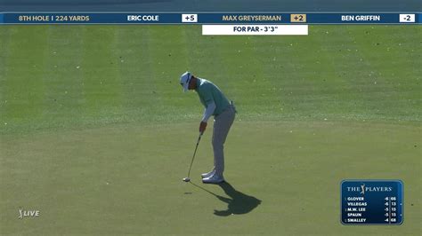 Max Greyserman Round 1 8th Hole Shot 3 2025 The Players