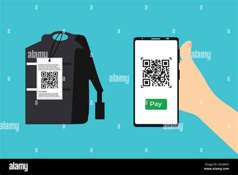 Online Payment Concept By Scanning Qr Code In A Smartphone Vector Flat