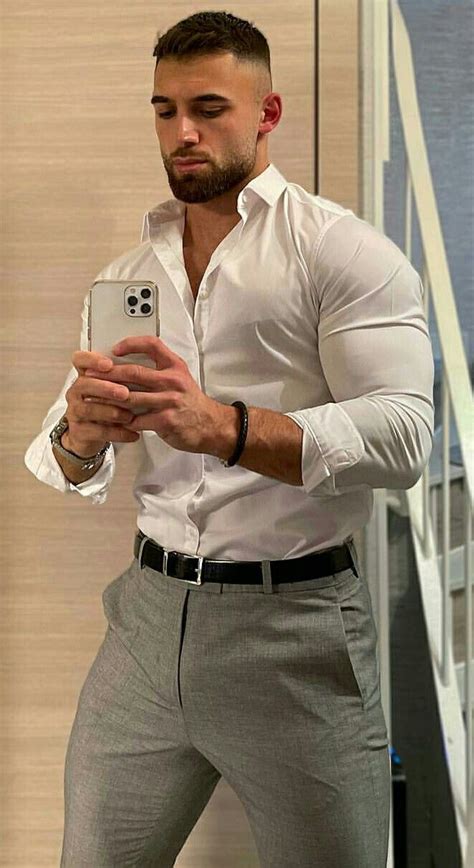 Pin By Men Men On Men Xiii Men Fashion Casual Shirts Stylish Men Men In Tight Pants