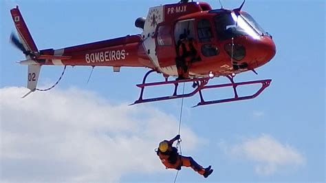 Rescue Helicopter Rappelling Training As350 B2 Youtube