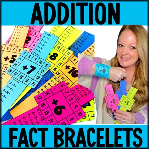 Free Addition Fact Bracelets For Addition Fact Fluency Addition Facts